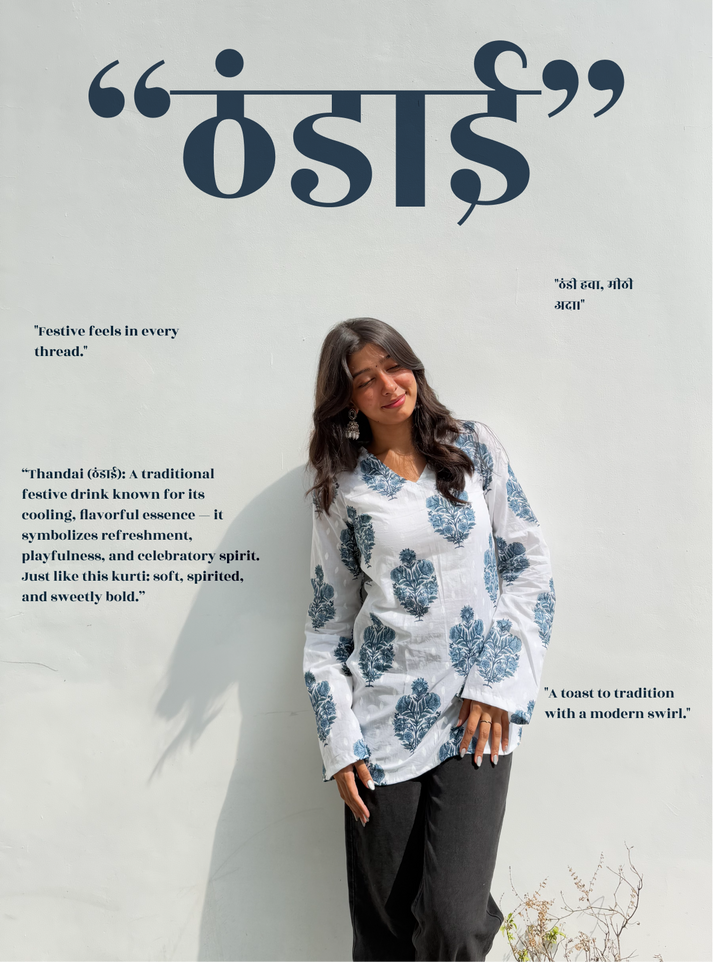 Thandai Bell Sleeves Kurti by Evara – Evara Clothing